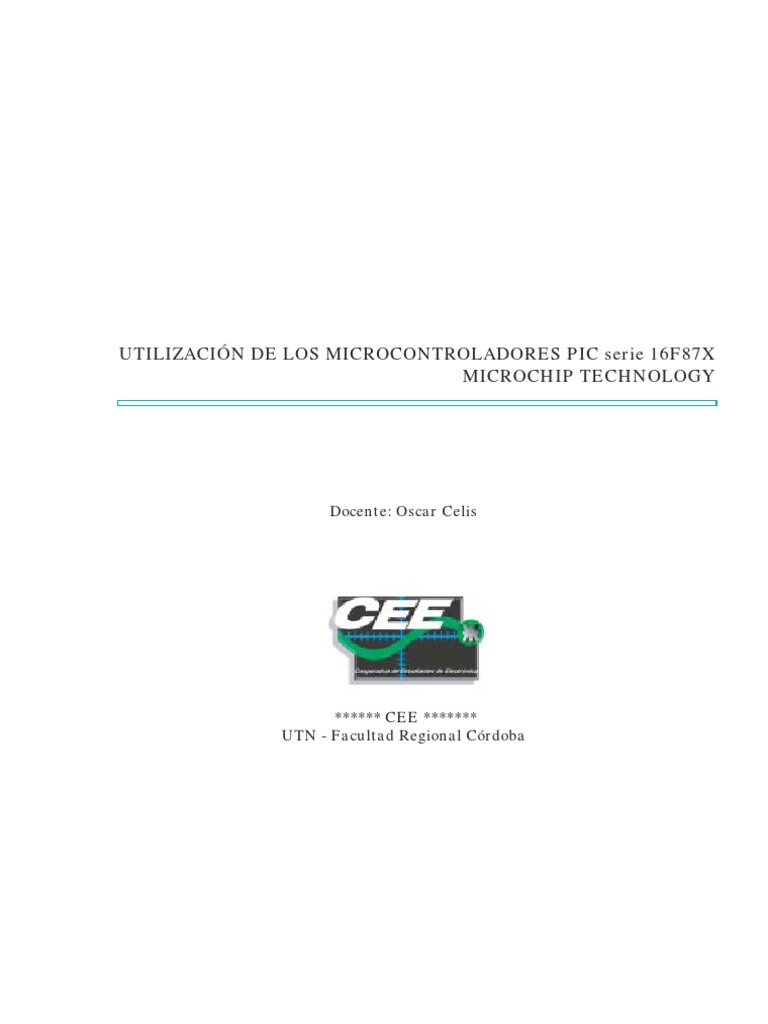 Microcontroladores PIC16F87x PDF | PDF | Microcontrolador | Unidad Central de procesamiento
