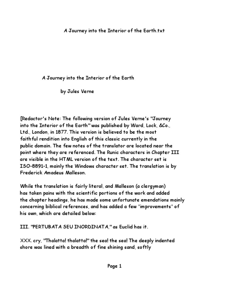 A Journey Into The Interior of The Earth | PDF | Nature