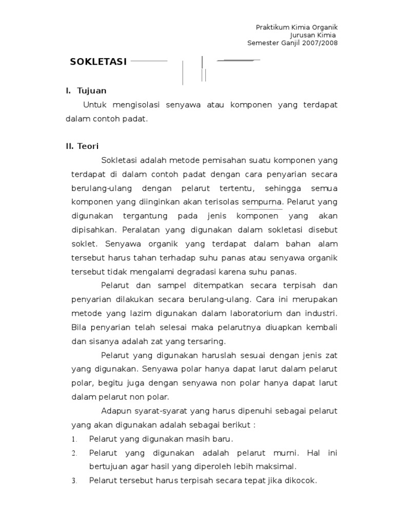 Sokletasi | PDF
