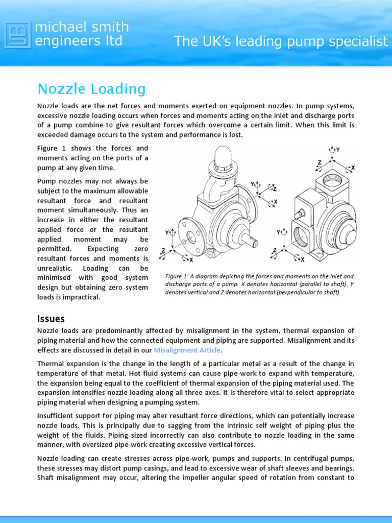 Minimizing Nozzle Loads Through Proper Pump System Design | PDF ...