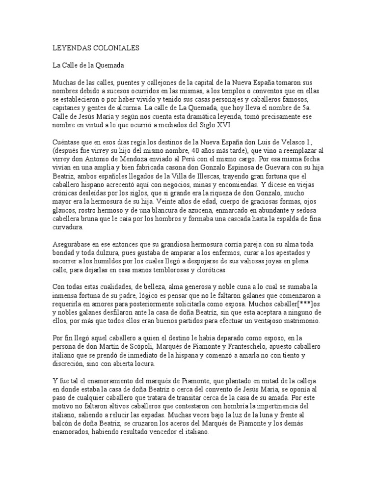 Leyendas Coloniales | PDF | Hernán Cortés | Nueva españa