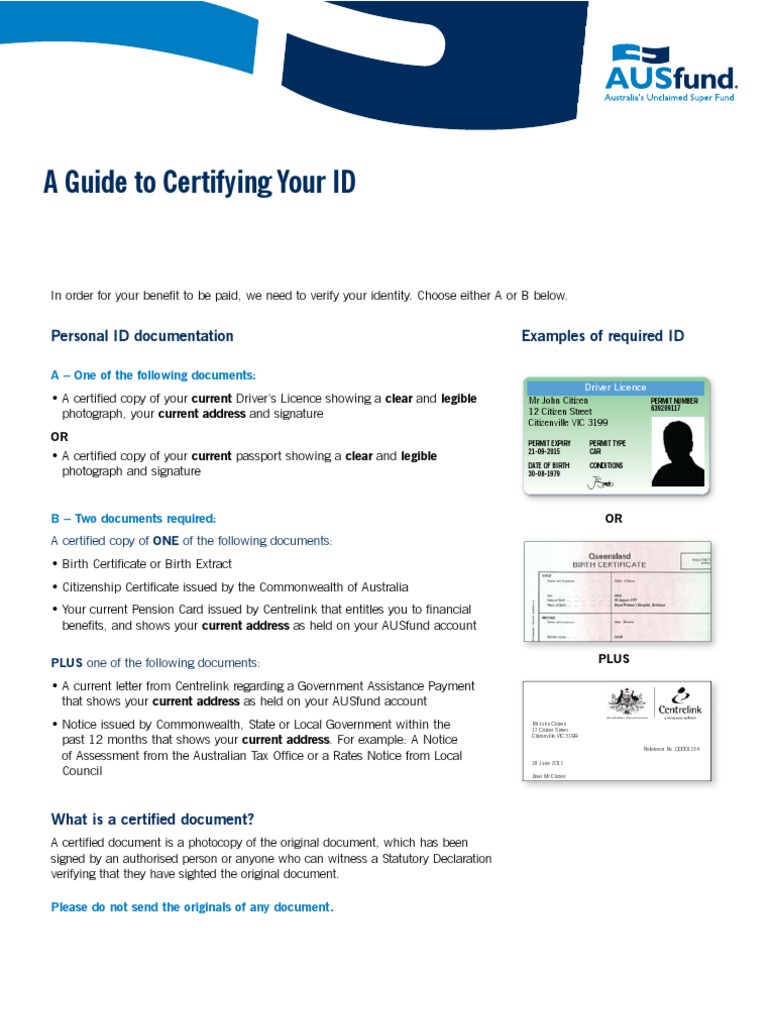 A Guide To Certifying ID | PDF | Social Institutions | Social Science