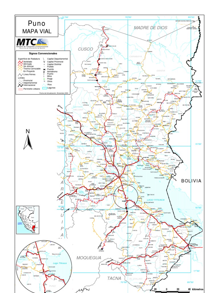 Mapa Vial de Puno | PDF