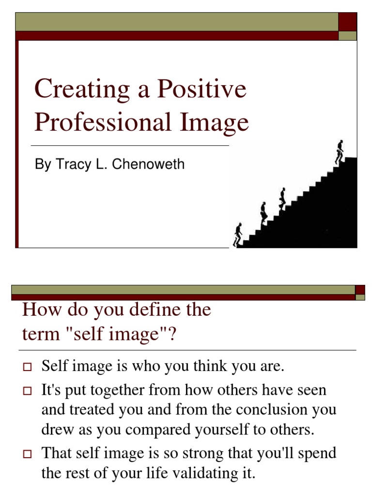 Creating A Positive Professional Image | PDF | Stereotypes | Body Image