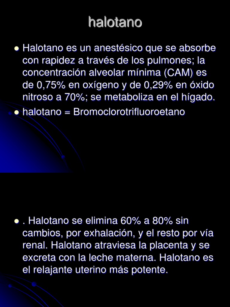 Halotano 121013180119 Phpapp02 | PDF | Drogas | Medicina CLINICA