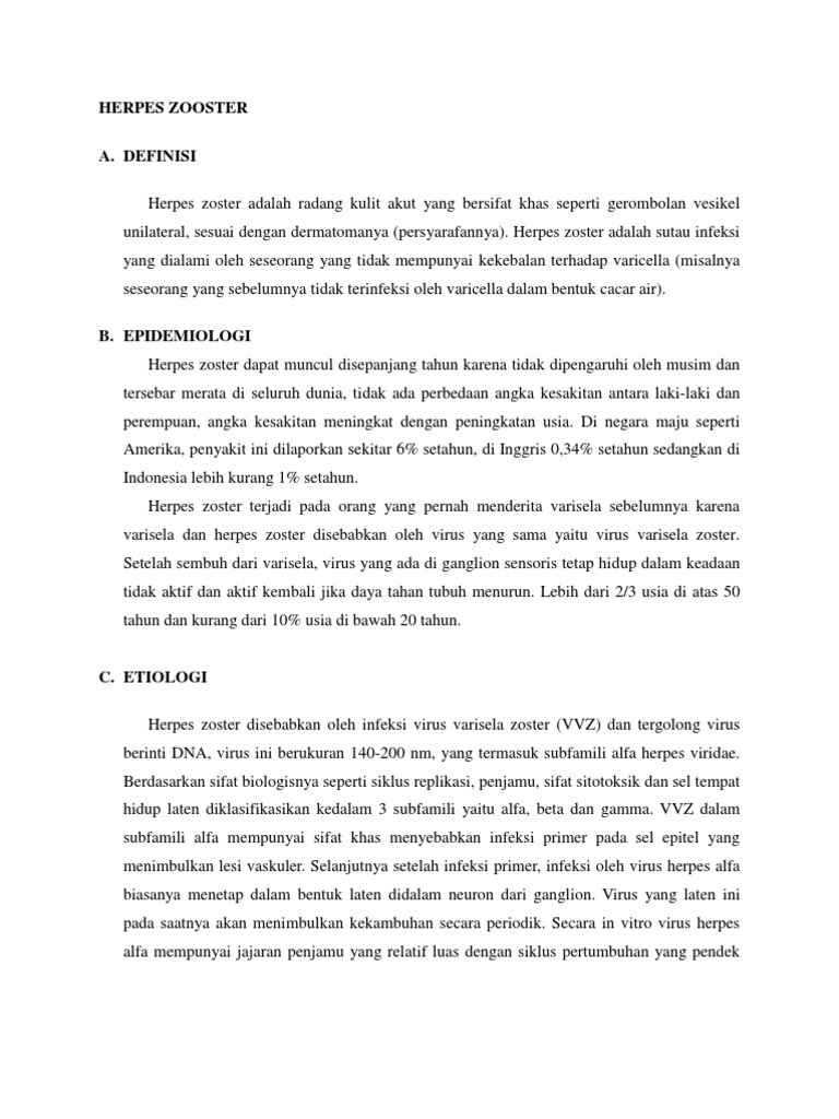 Herpes Zooster | PDF