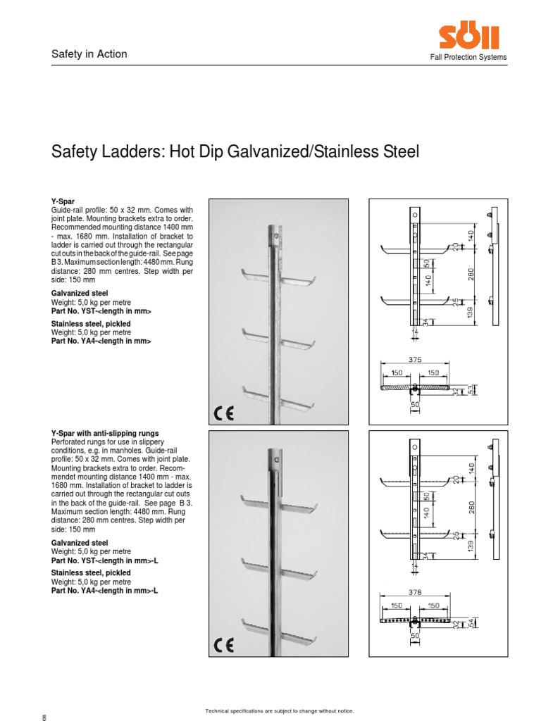 Soll Safety Ladders | PDF | Metals | Building Materials