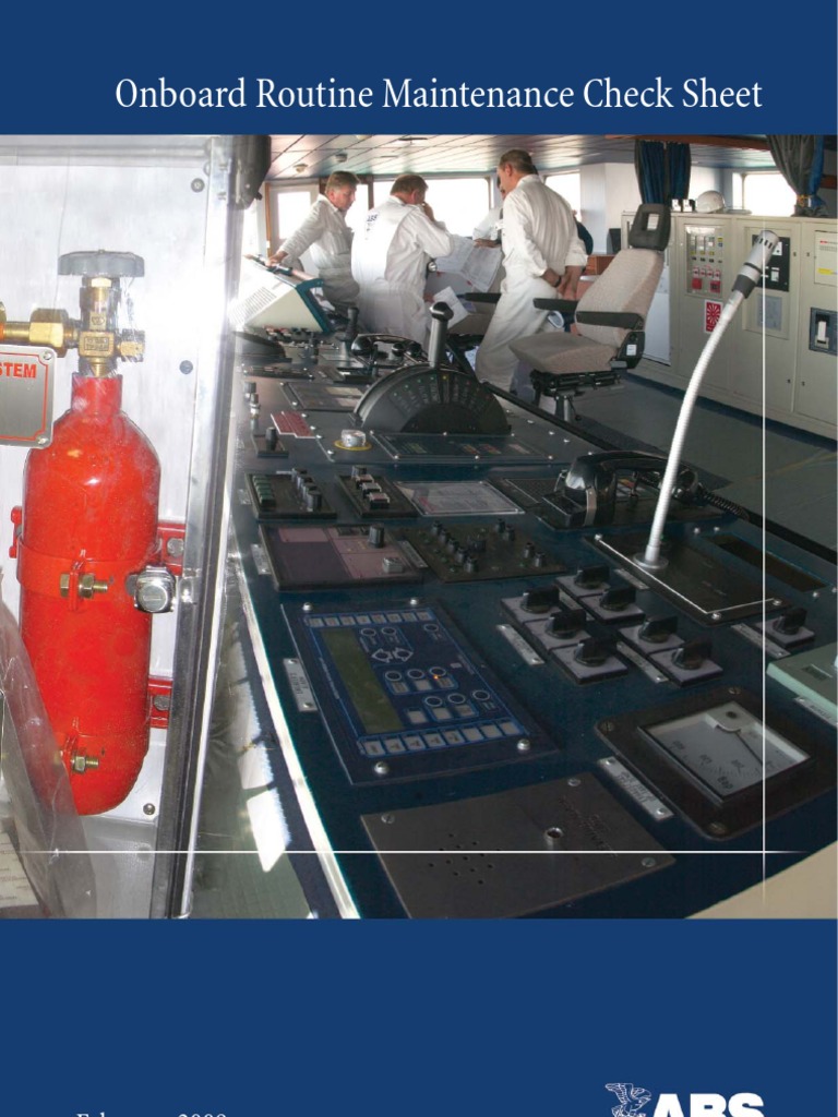 ABS - Maintenance Checklist | PDF | Compass | Ships