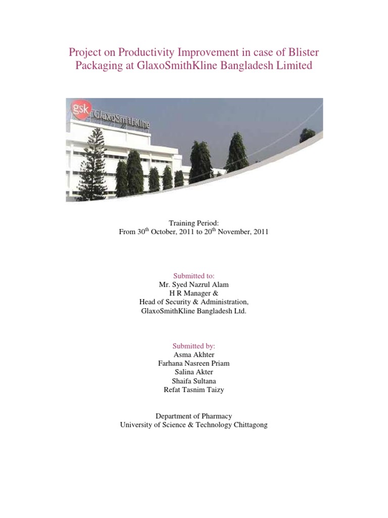 GSK Report-PDF Format | PDF | Industries | Production And Manufacturing