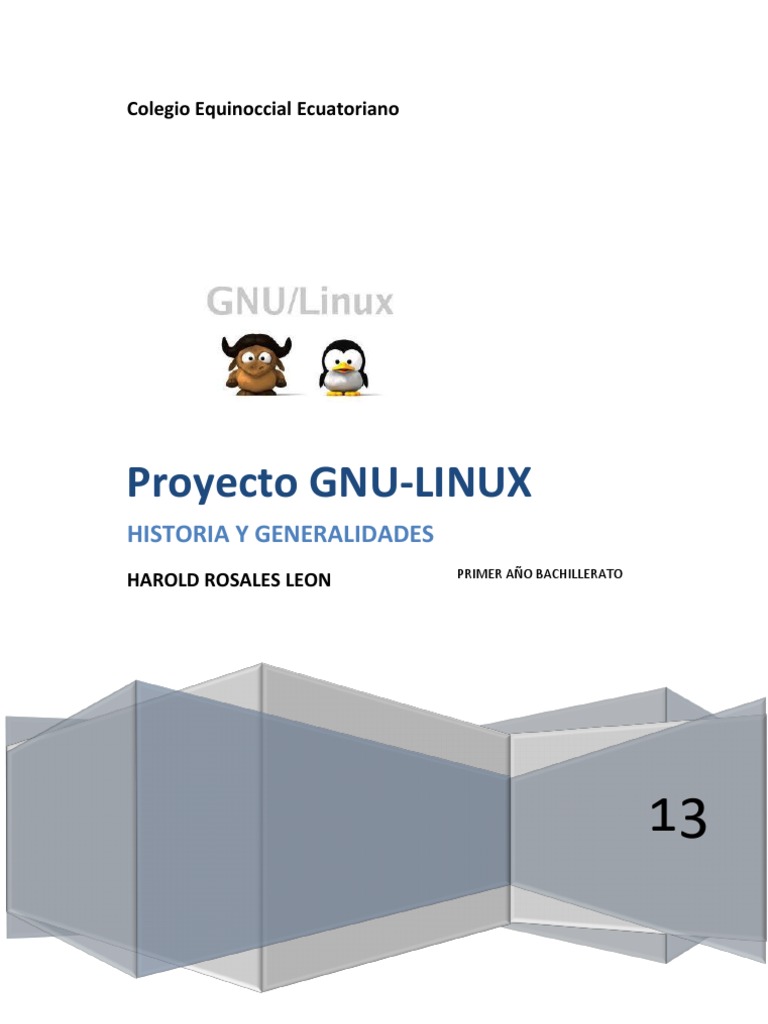 Proyecto GNU Linux | PDF | Entorno de desarrollo integrado | Software libre