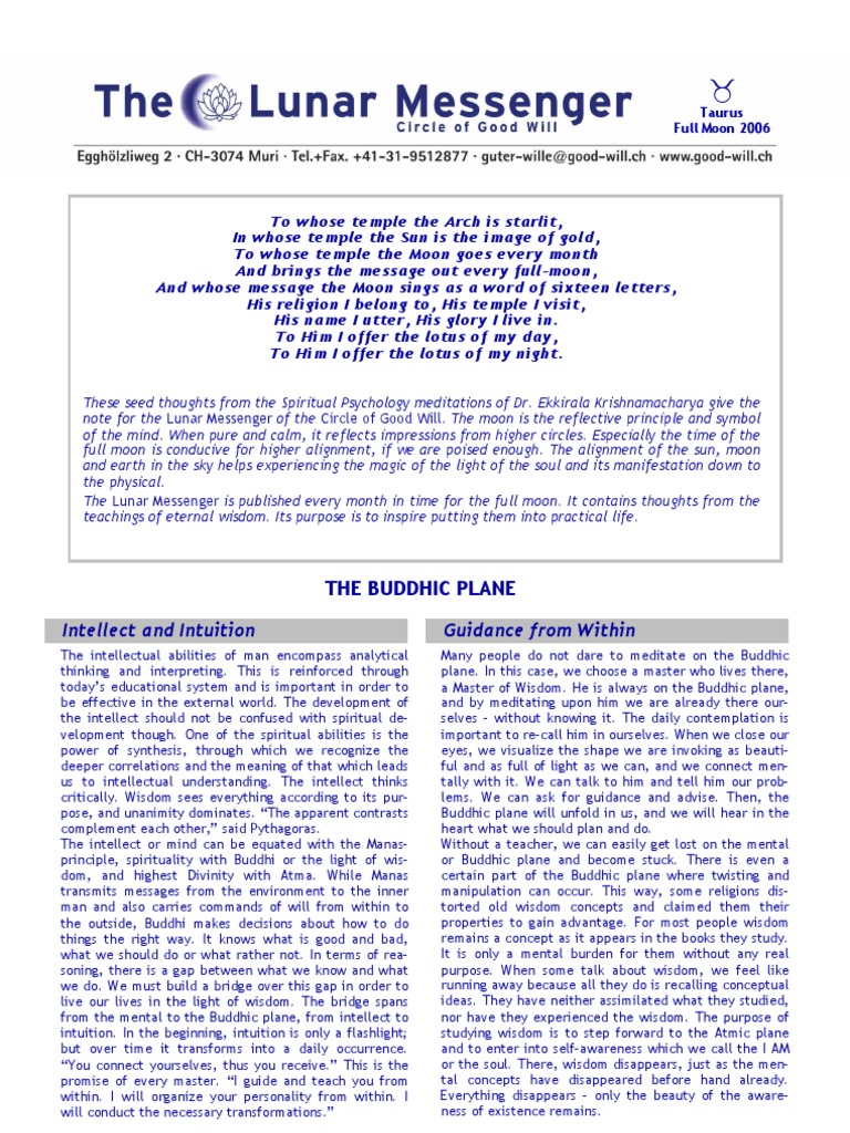 E Lunar2 10 | PDF | Plane (Esotericism) | Intuition