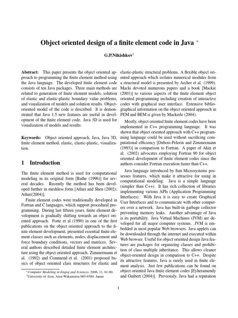 Oodesign Fem Java Download Free Pdf Java Programming Language