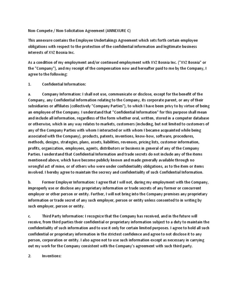 employee undertaking.pdf | Confidentiality | Trade Secret