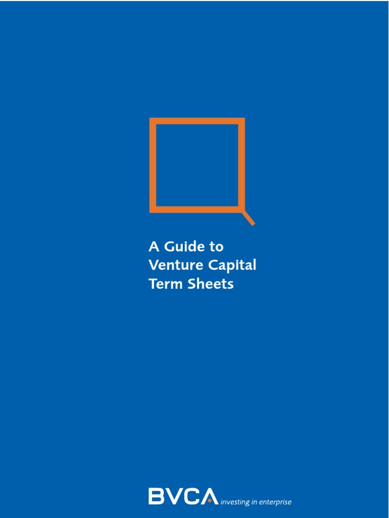 Guide To Venture Capital Term Sheets Download Free Pdf Stocks