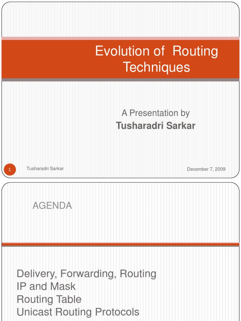 Evolution of Routing Techniques | PDF | Routing | Ip Address