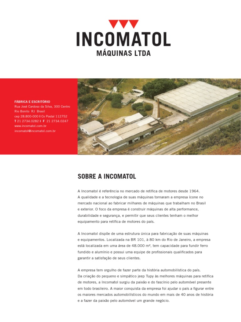 Incomatol Catalogo de Produtos | PDF | Motores | Carro