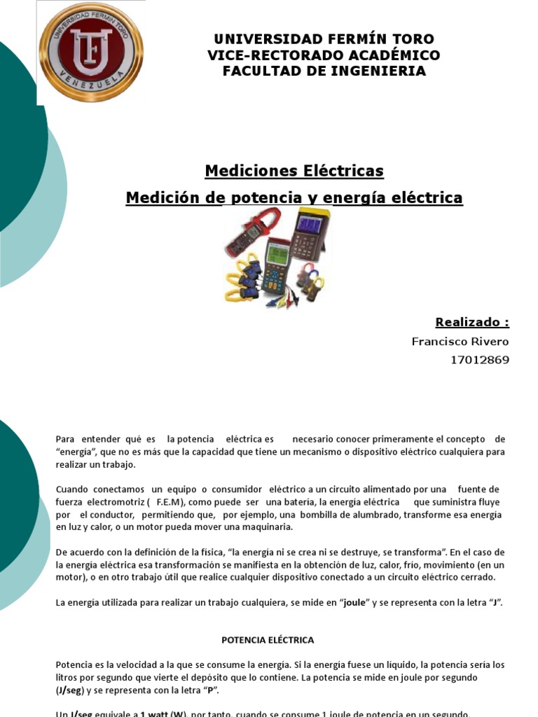 Medciones Electrica - Francisco Rivero | PDF