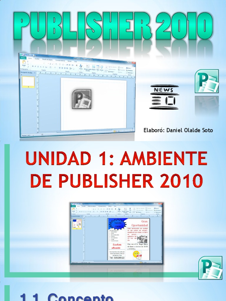 Guía de Microsoft Publisher 2010 | PDF | Point and Click | Red mundial