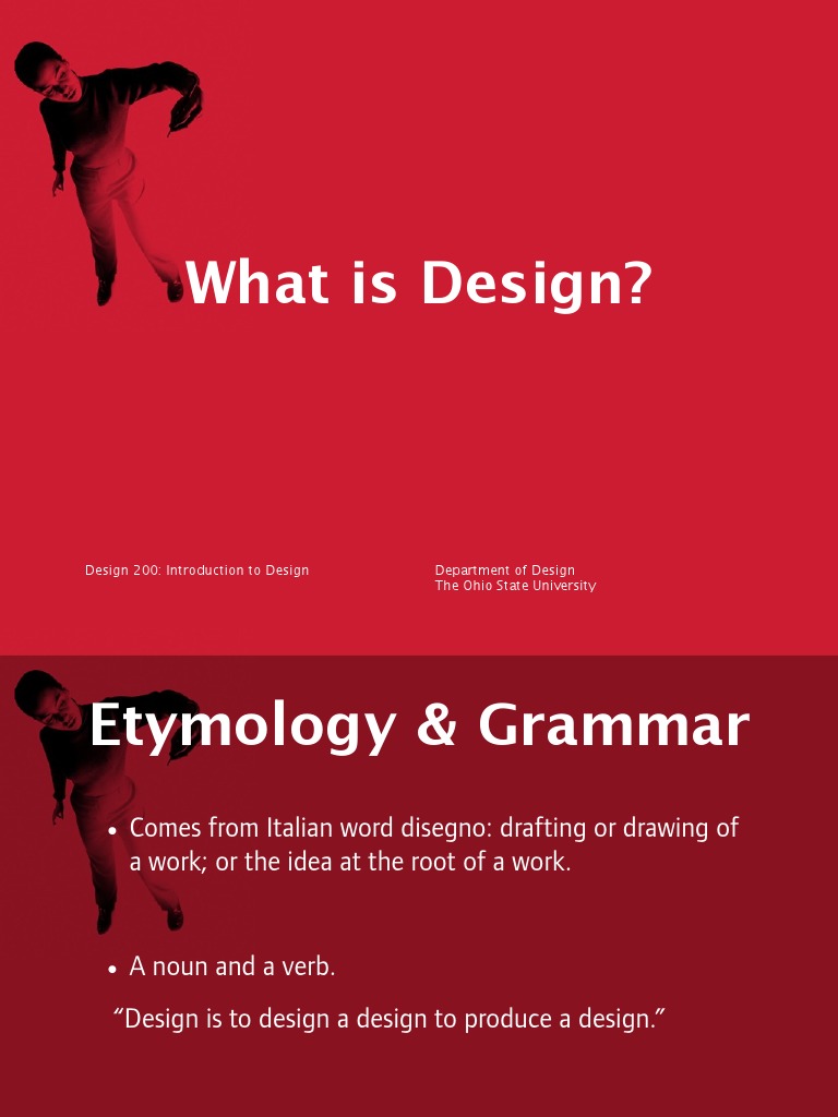 What Is Design?: Design 200: Introduction To Design Department of ...