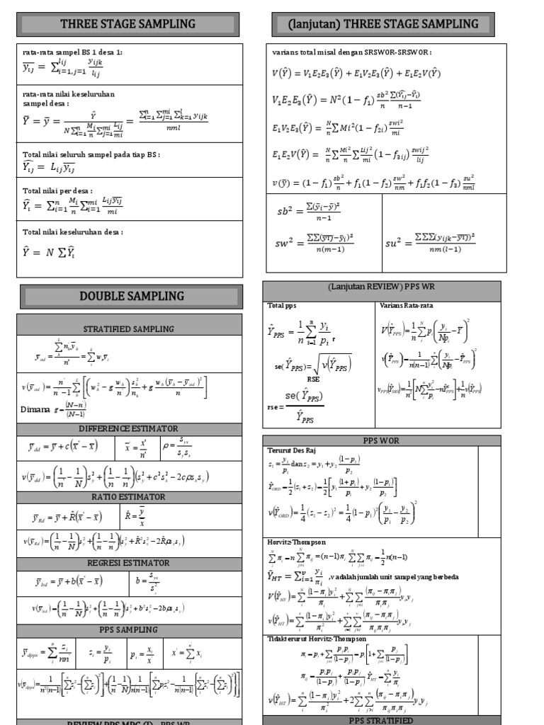 Stratified Sampling & Estimators | PDF | Teaching Methods & Materials ...