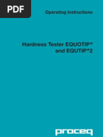 Proceq Equotip 2 Operator Manual | PDF | Hardness | Calibration