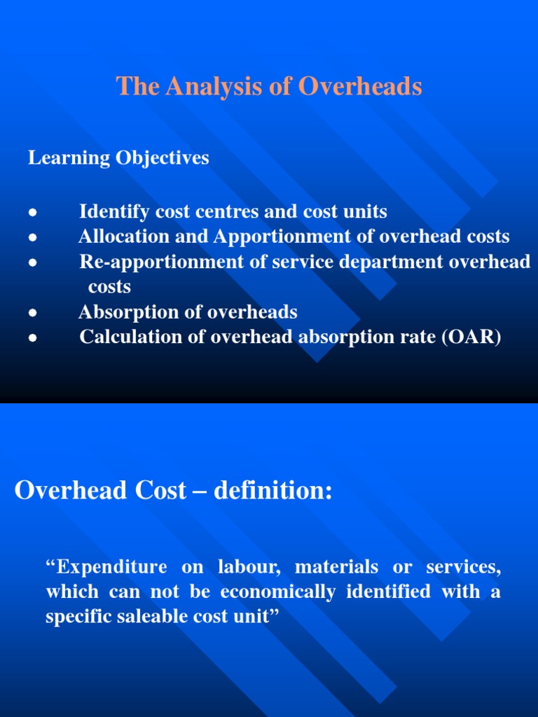 Understanding Overhead Costs in Accounting | PDF | Cost | Business