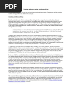 Routine vs Non-Routine Problems Explained | PDF | Systems Science ...