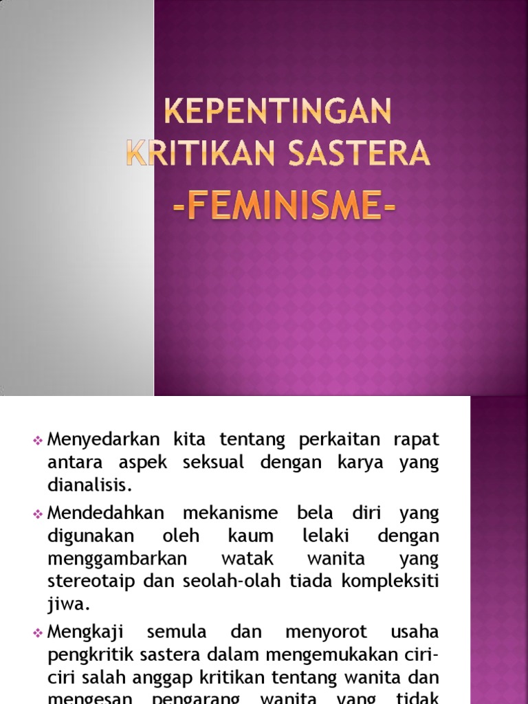KEPENTINGAN Kritikan Sastera | PDF | Ilmu Sosial