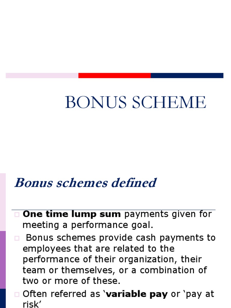 11,12 Bonus Scheme | Incentive | Profit (Accounting)