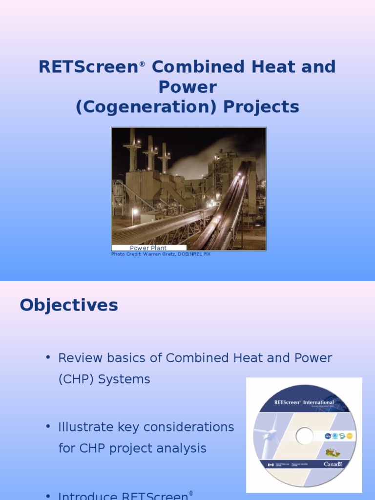 RETScreen Combined Heat and Power Cogeneration (Santosh) | PDF ...