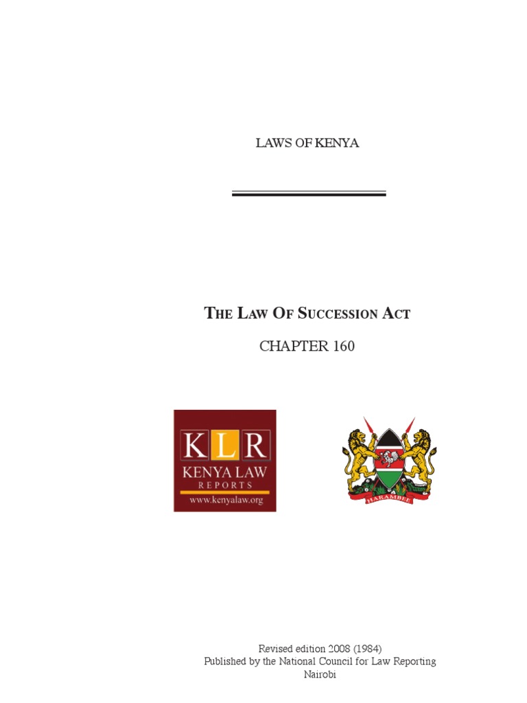 The Law of Succession Act | PDF | Will And Testament | Intestacy
