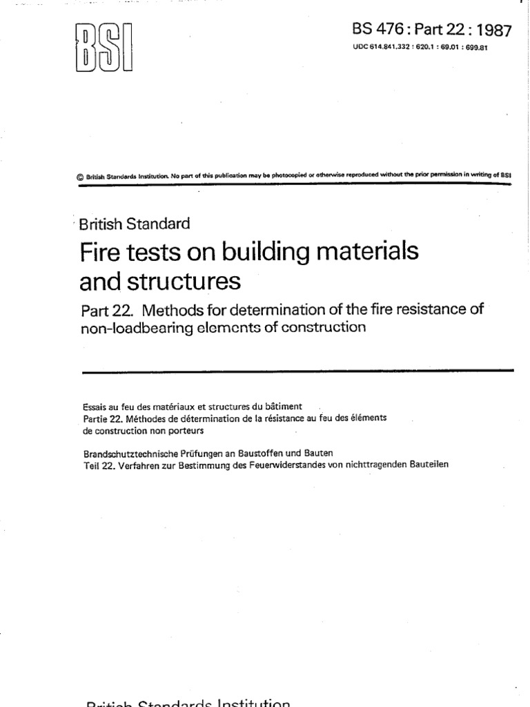 BS476 Part 22 | PDF