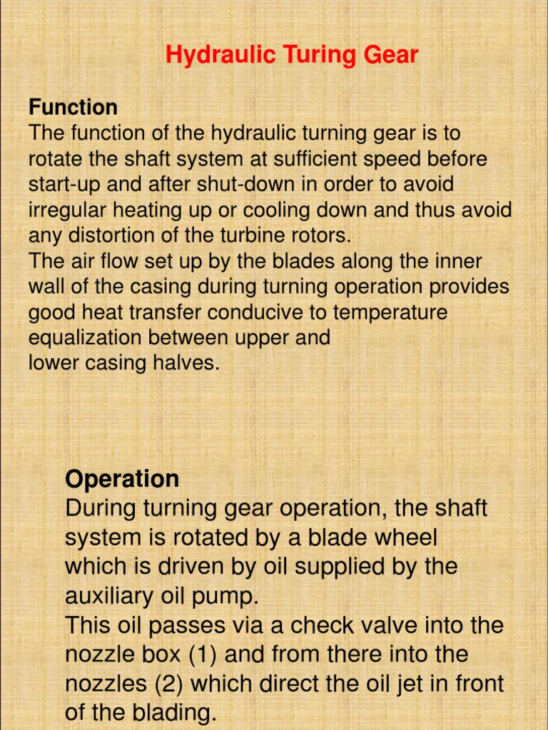 Turning Gear | PDF