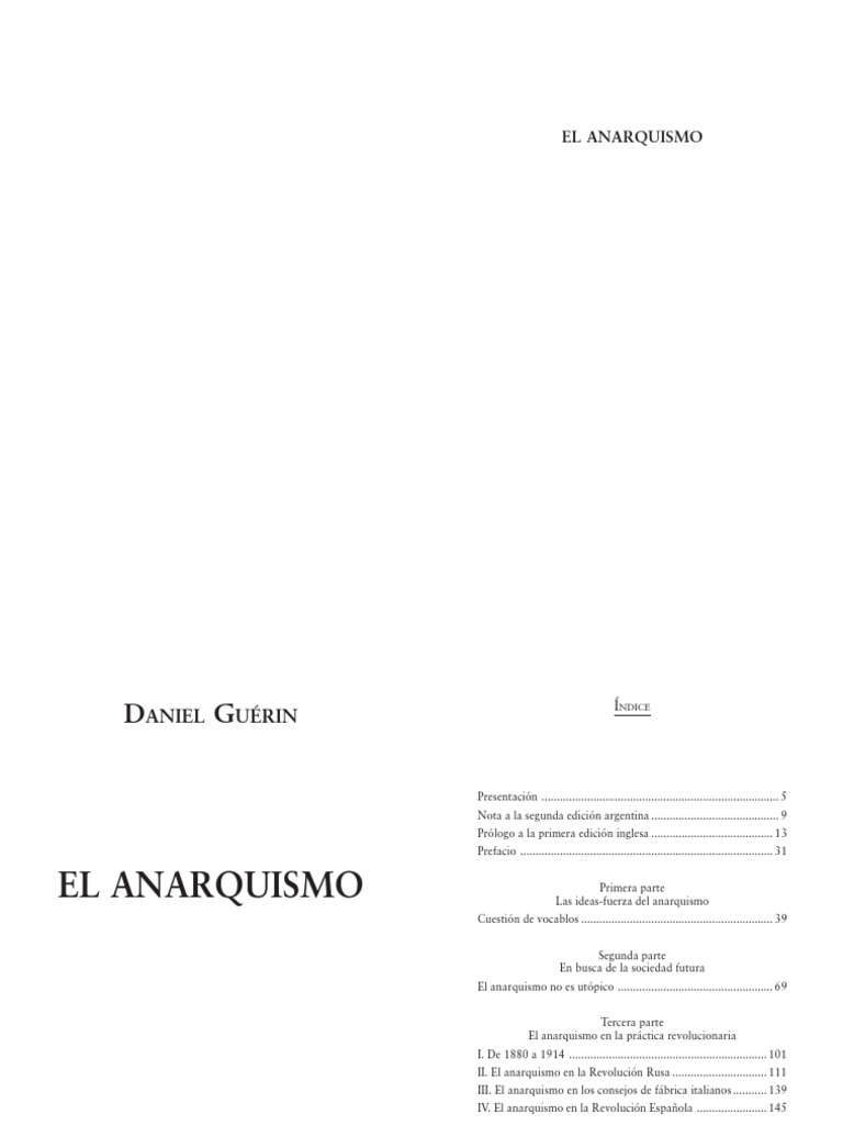 El Anarkismo (Daniel Guerin) | PDF