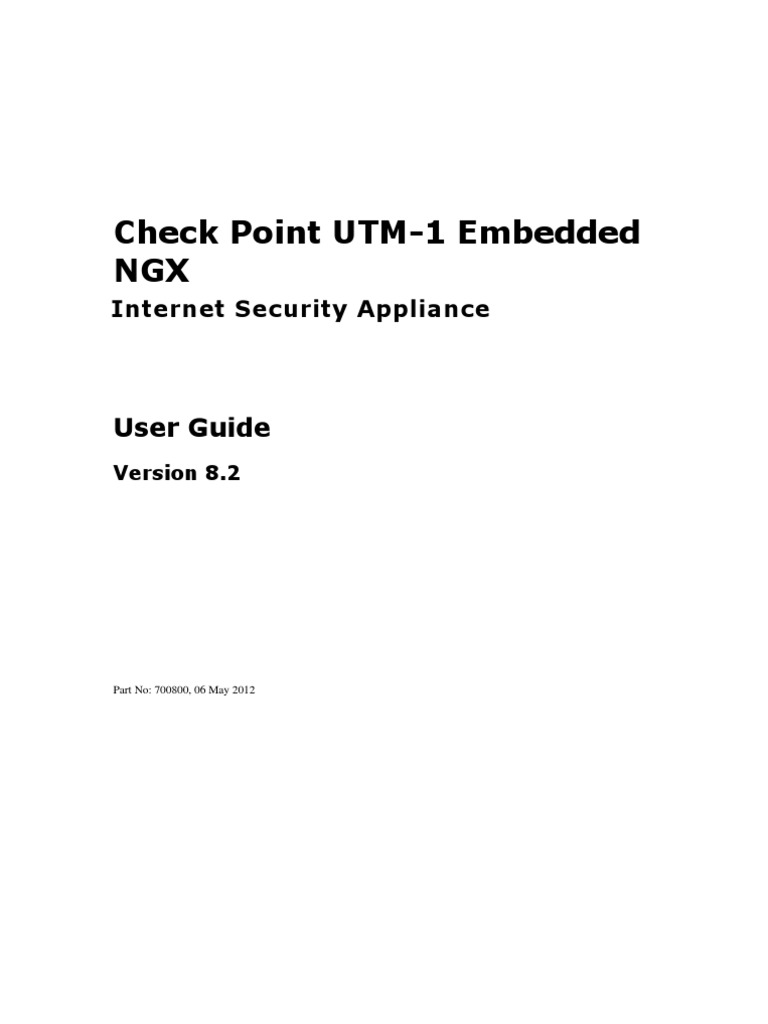 CP UTM-1 User Guide 8.2 | PDF | Virtual Private Network | Computer Network