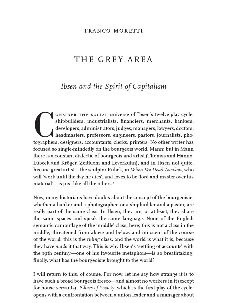 Ibsen's Bourgeois Grey Area | PDF