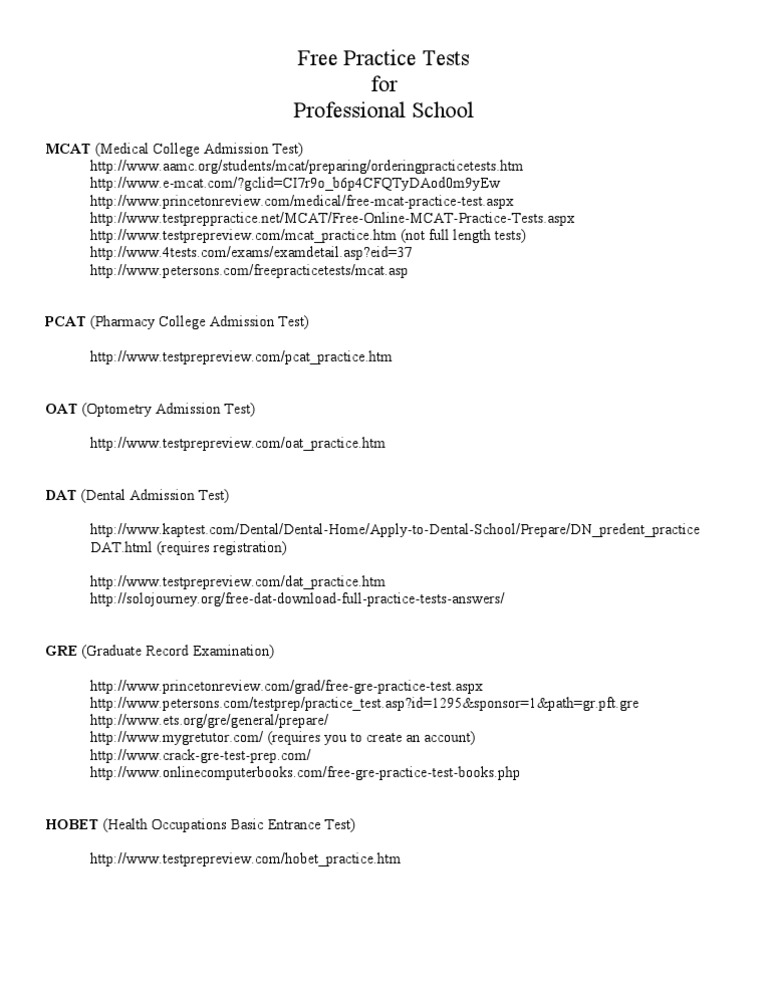 Practice Tests | PDF