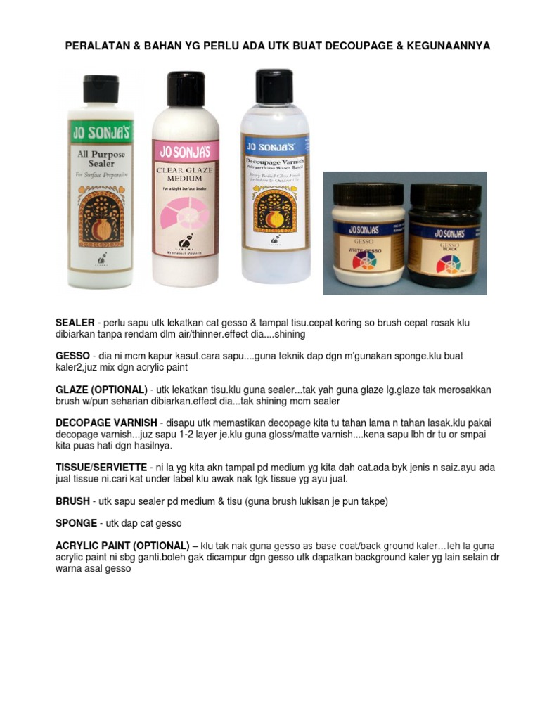 Decoupage - Step & Tips | PDF