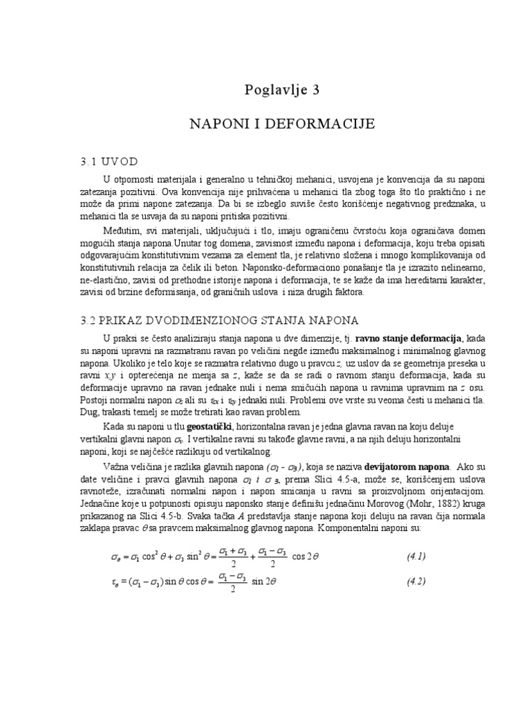Naponi I Deformacije Proktorov Opit | PDF