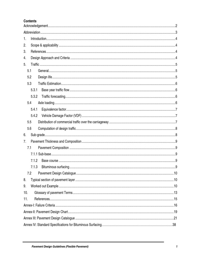 Pavement Design Guidelines (Flexible Pavement) | PDF | Road Surface | Road