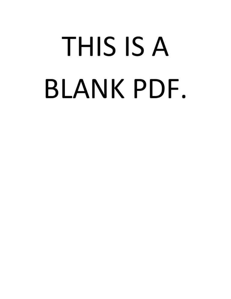 Blank PDF Document Template | PDF