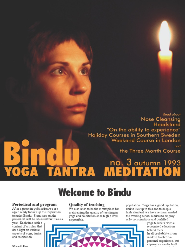 Bindu No. 3 | PDF | Yoga | Mucus