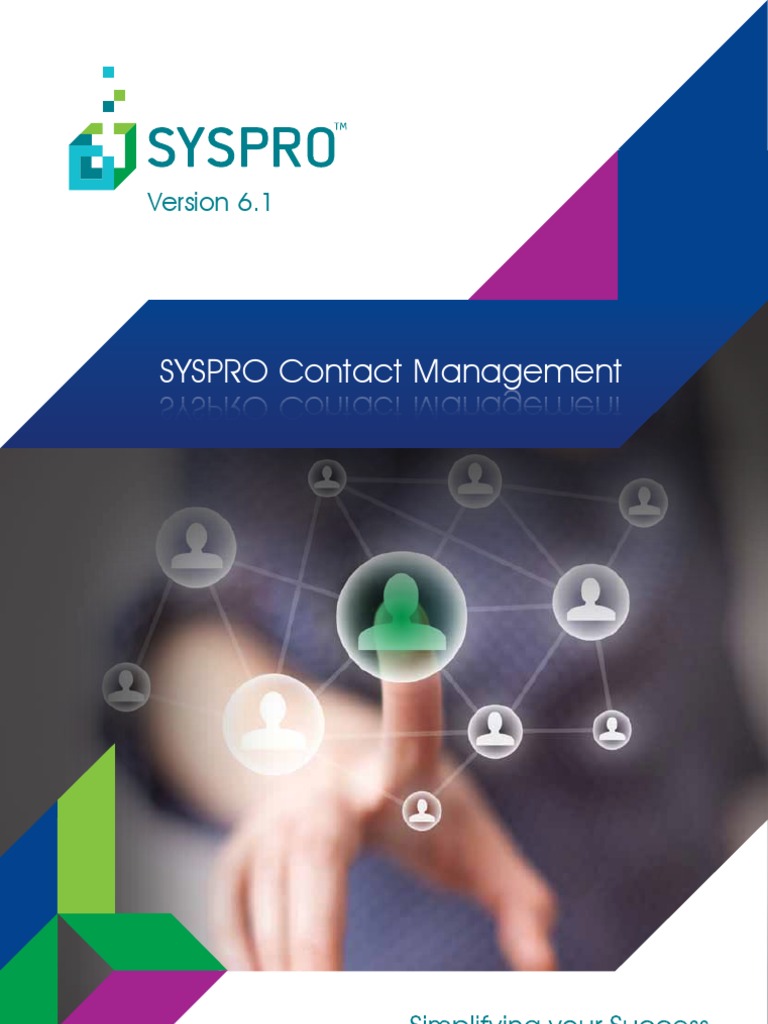 SYSPRO - Contact Management Brochure | PDF | Enterprise Resource Planning | Software