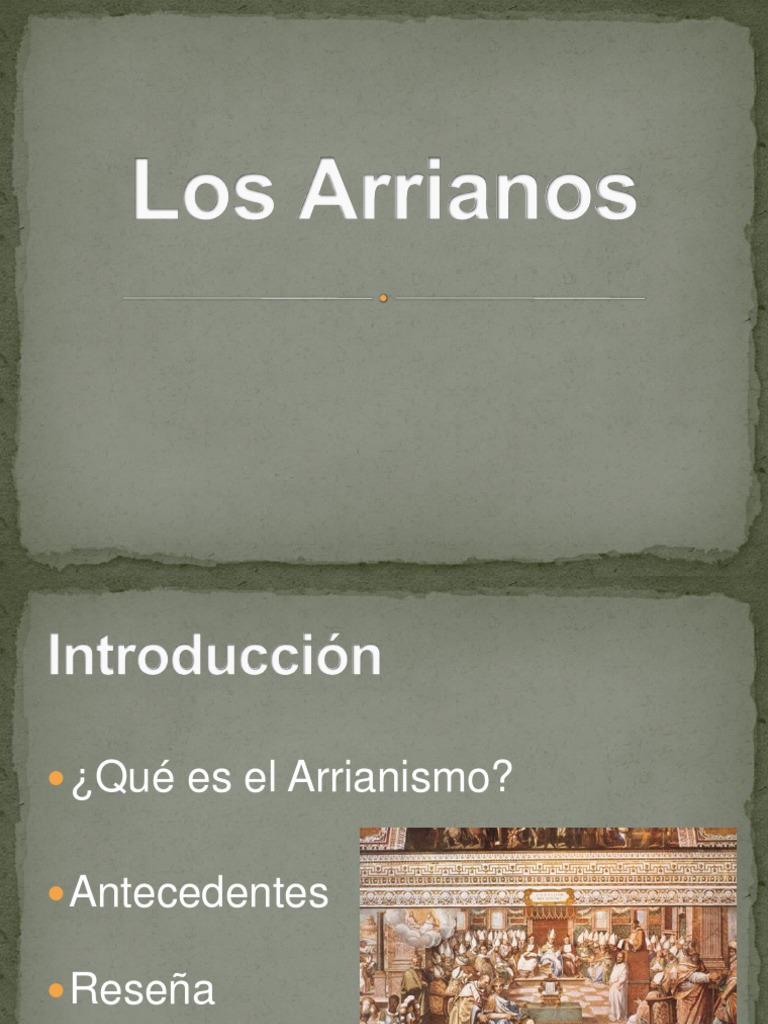 Los Arrianos y El Arrianismo PPT 3 | PDF