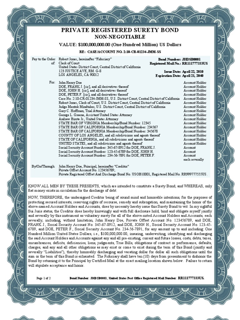Surety Bond II | PDF | Surety Bond | Fiduciary