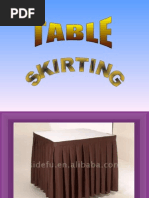 Lesson 12 Table Skirting | PDF | Skirt | Clothing