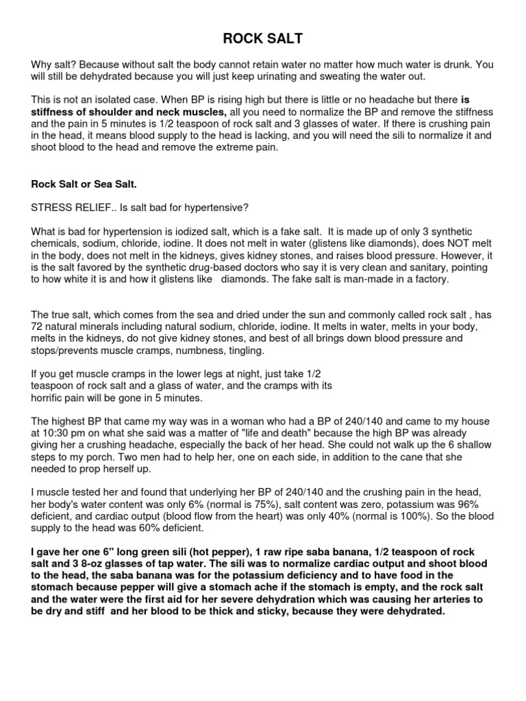 Why Salt | PDF | Salt | Email