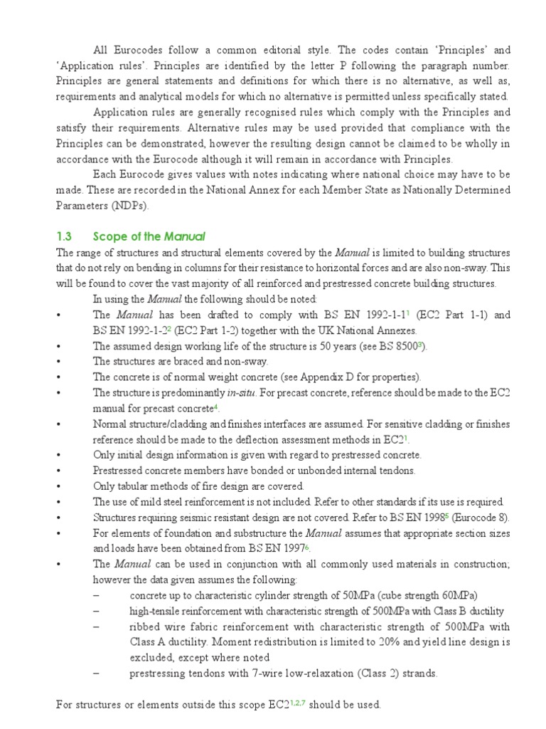 IStructE Manual for the design of concrete building structures to ...