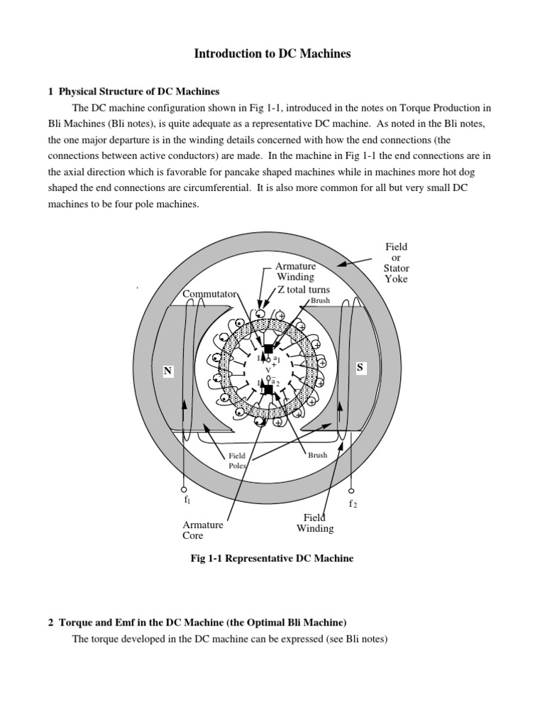 Intro To DC Machines | PDF | Electric Current | Torque