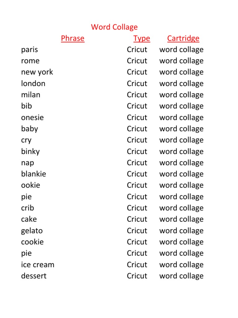 Word Collage | PDF | Leisure | Sports